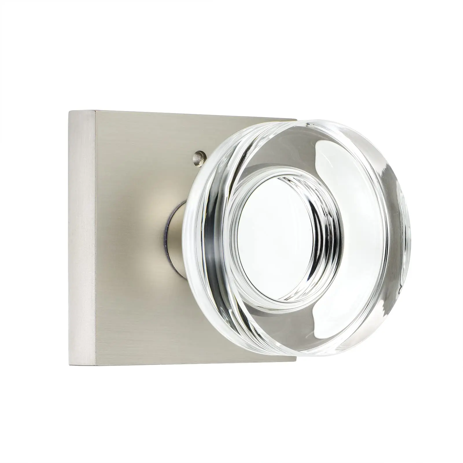 Round Glass Door Lock Crystal Combination Door Knobs For Interior Doors ...