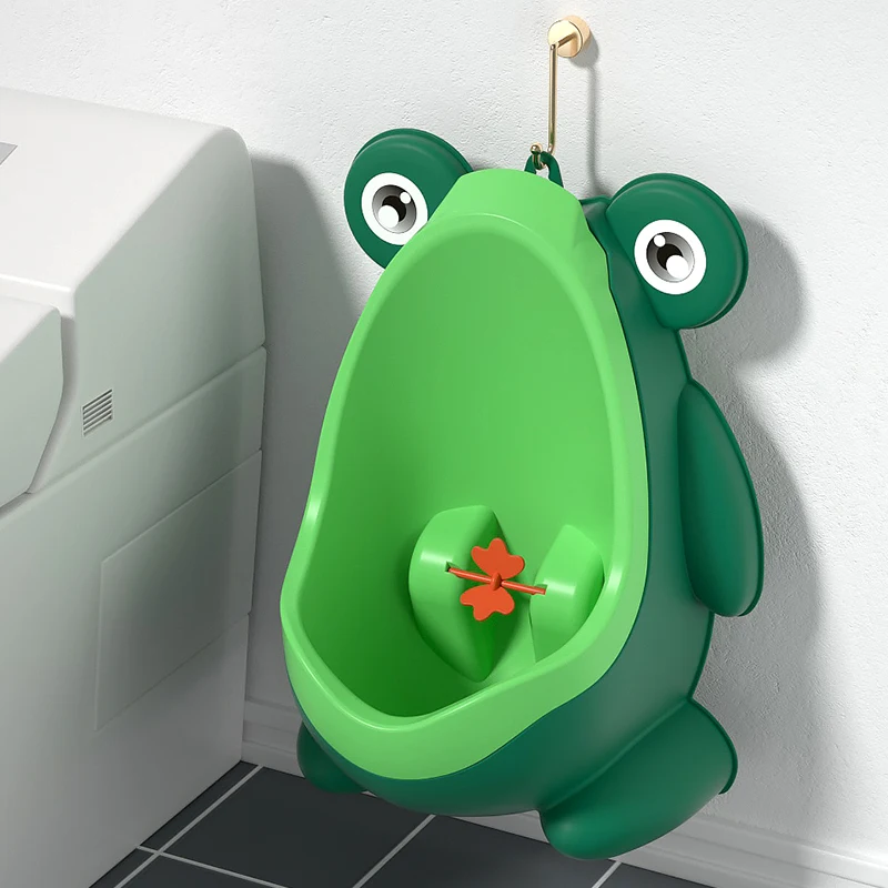 Wall-mounted Plastic Potty Toilet Trainer Green Frog Boys Infant ...