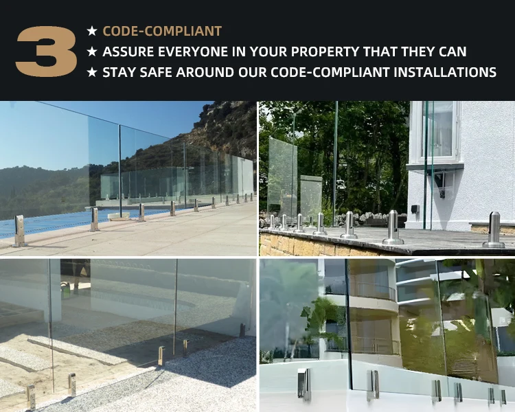 Stainless Steel Glass Spigot Railing System and Adjustable Glass Spigot ...