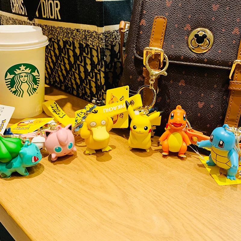 Custom Promotional Party Gift Rubber Lovely Mascot Cute 3d Keyring Key ...