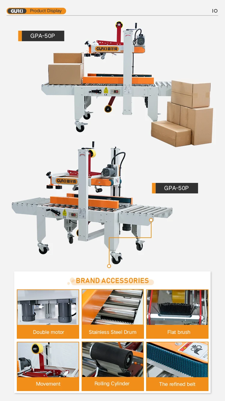 Automatic Case Carton Box Taper Sealer - Efficient Packing