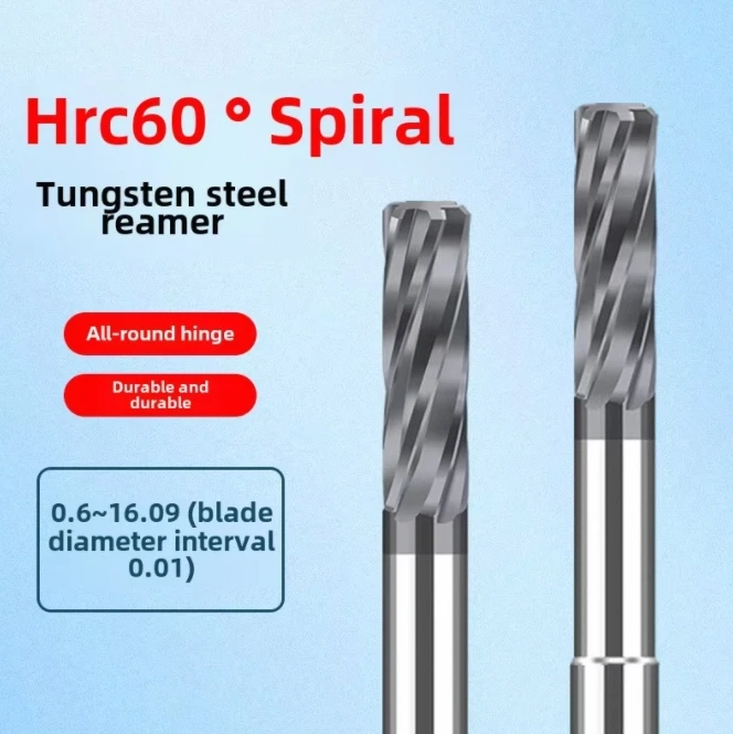 Solid Carbide Tungsten Steel CNC Metal Reamer Machine H6 H7 H8 H9 M6 M7 M8 G7 G8 G9 Hard Coated ...