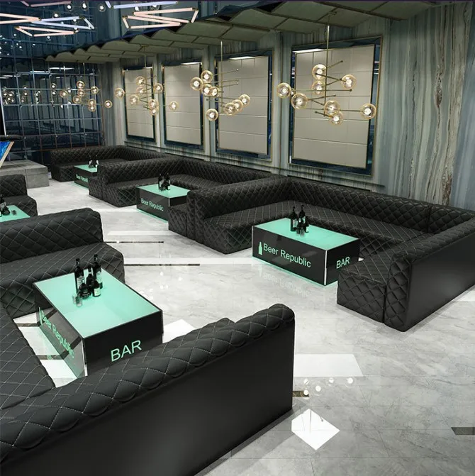 U Shape L Shape Night Club Bar Sofa Counter Furniture Modern Event ...