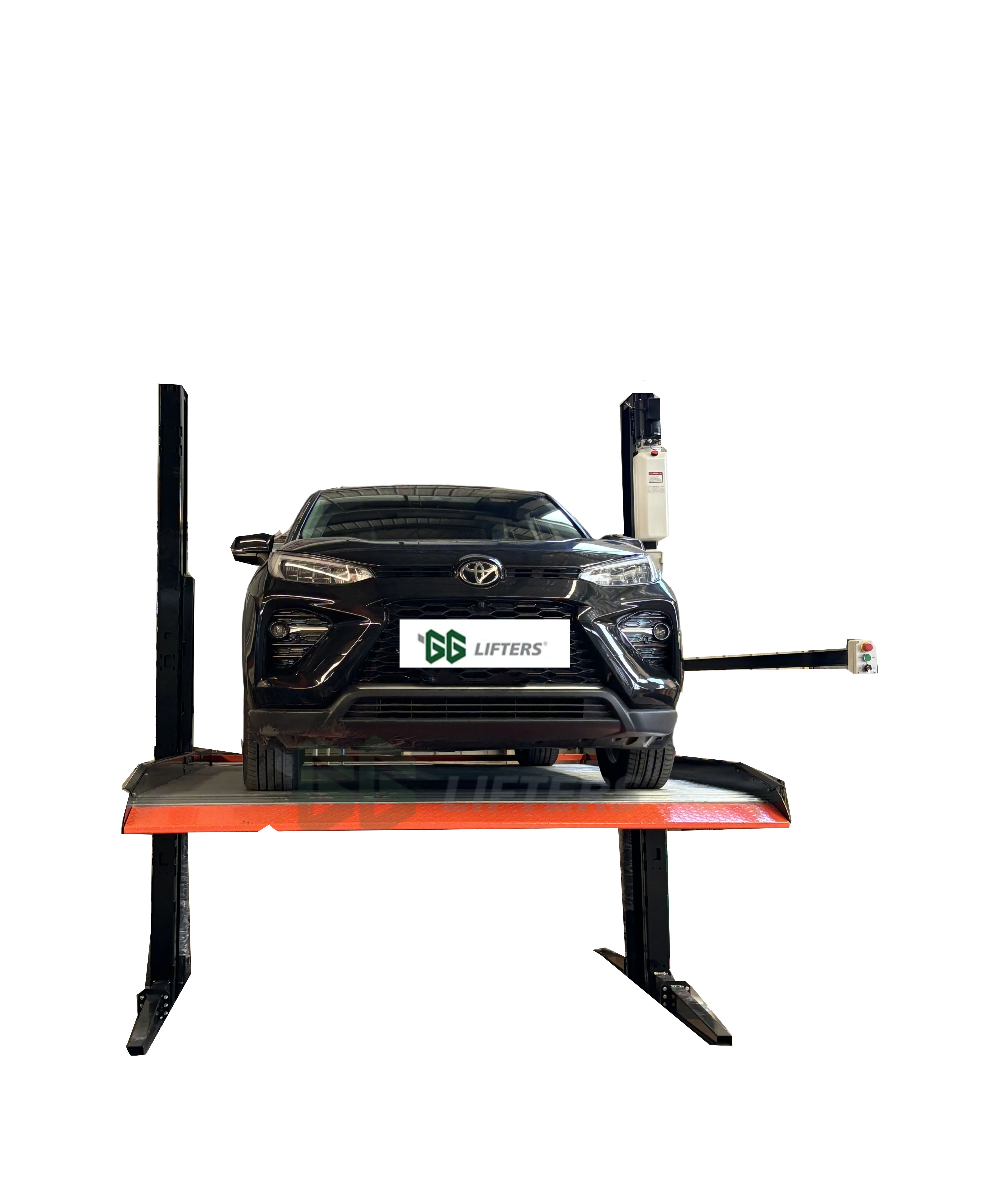 Dual-Post Vehicle Storage Parking Lift System Vertical Car Stacking ...