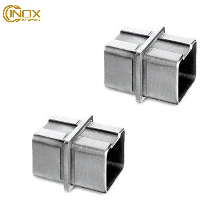 40mm 306/304 Stainless Steel Square Tube Handrail Connector Steel ...