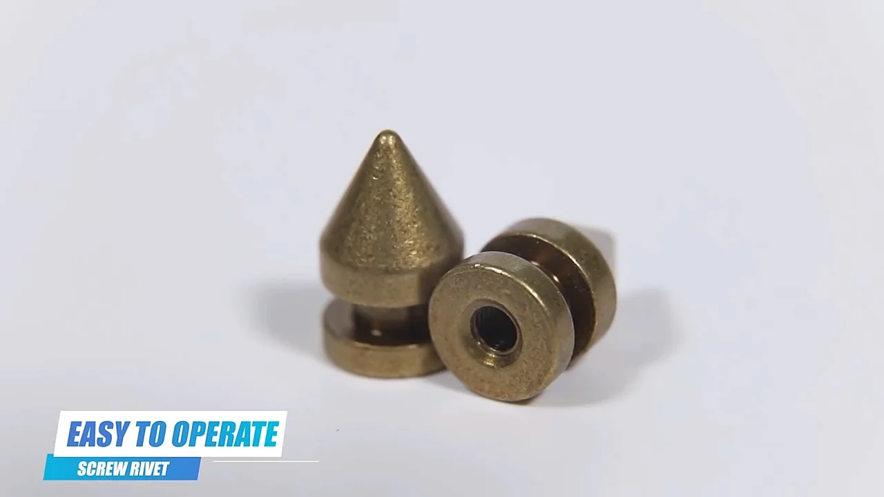 Taper Screw Rivet Metal Tree Nail For Punk Style Clothing Accessories ...