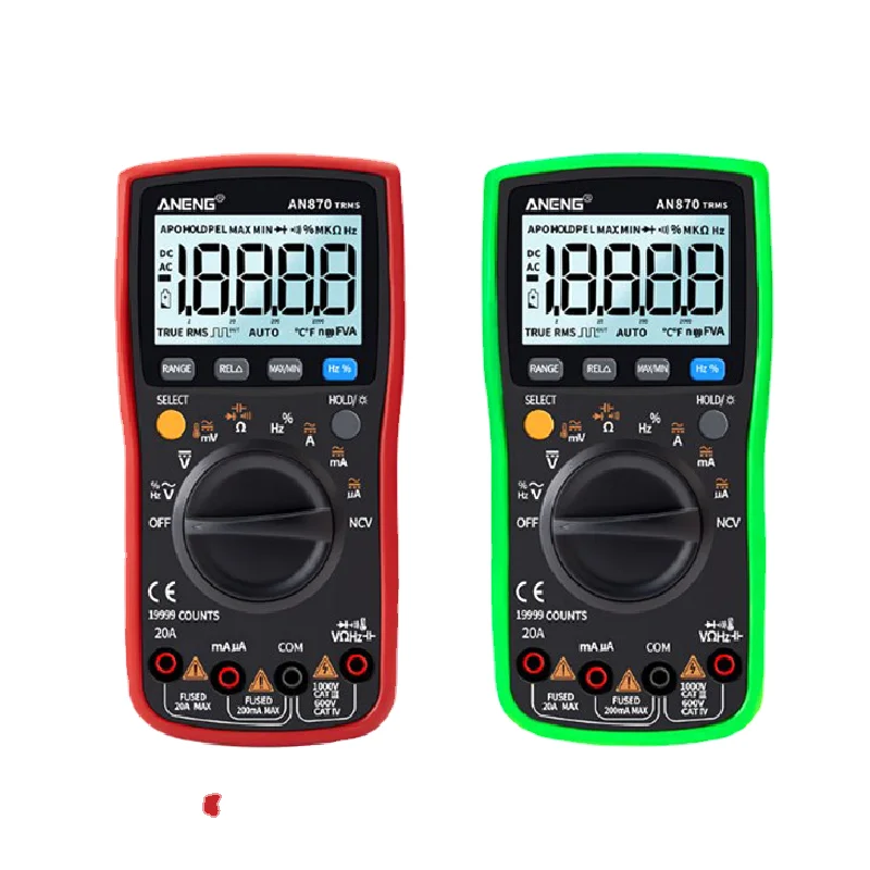 AN870 Digital Multimeter 19999 Counts True Rms Multimeters Transistor ...