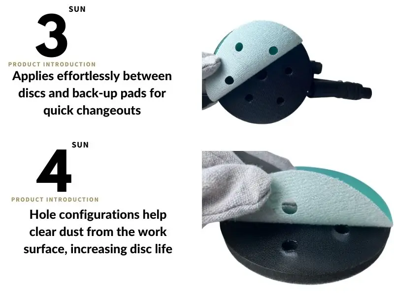 Buffer Backing Pad - 3 Inch Soft Density Interface Sponge