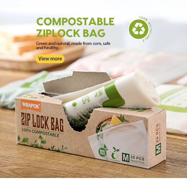 Wholesale Eco Friendly Biodegradable Food Packing Compostable Ziplock ...