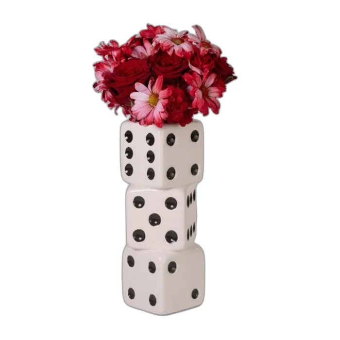 Custom Stacked Dice Ceramic Vase| Alibaba.com
