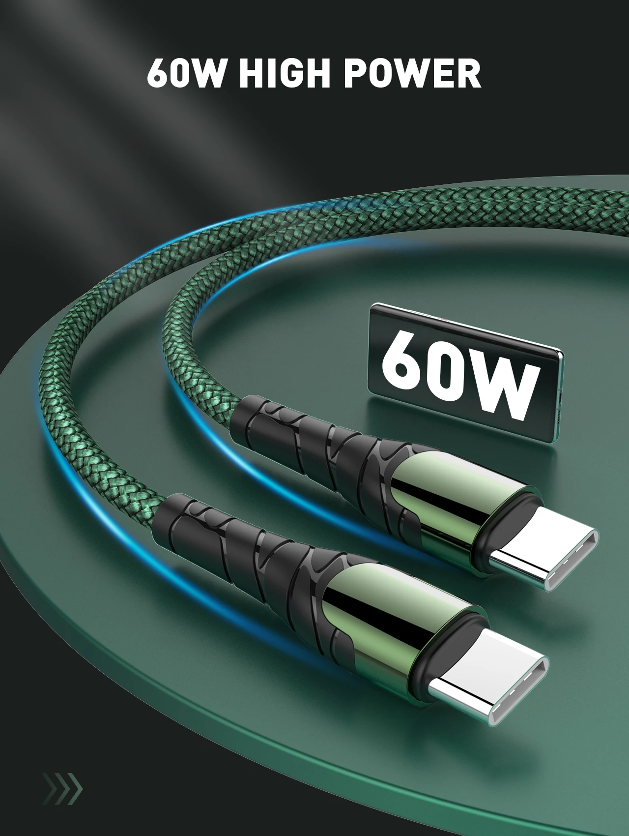 Ldnio Lc101 68w 1m Type-c To Type-c Fast Charging Data Cable Nylon Cable - Buy Ldnio Lc101,Type ...