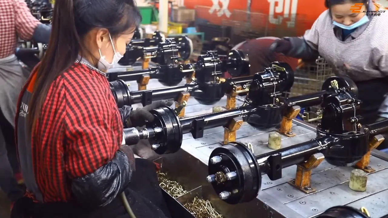 Customized E Rickshaw Spare Parts Rear Axle Differential Rear Axle With ...