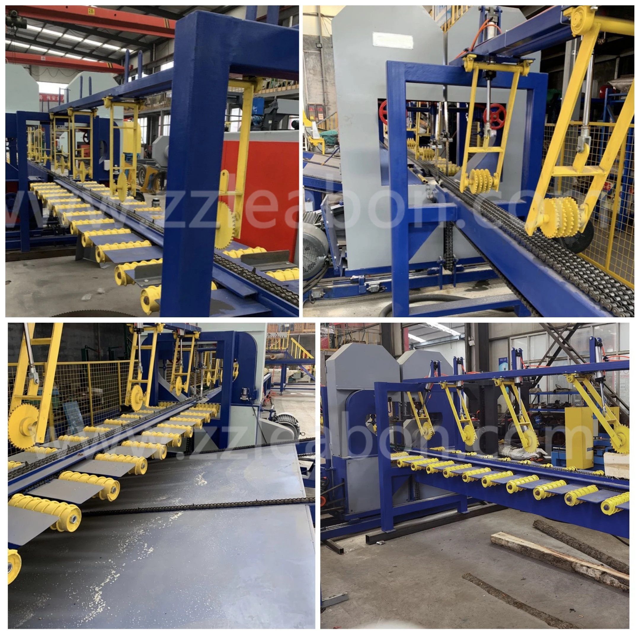 Wood Cutting Vertical Sawmill Machine Twin Vertical Band Saw Equipment ...