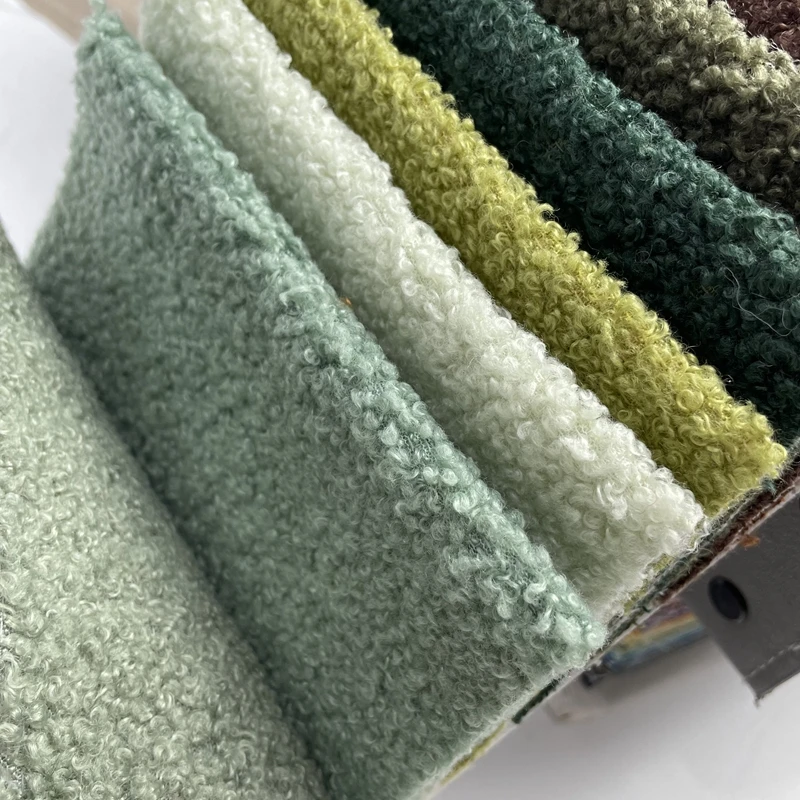 Sofa Fabric Velvet White Teddy Material Boucle Fabric Upholstery Teddy ...