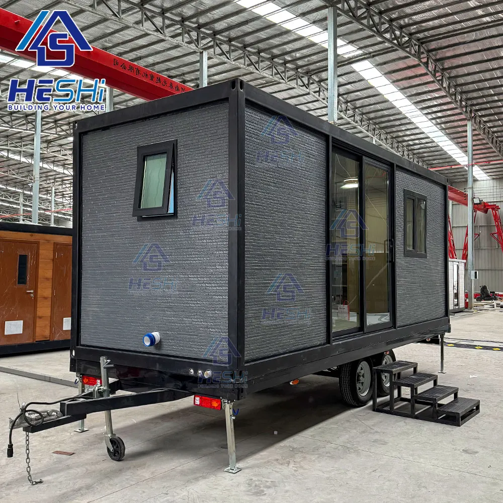 New Design Trailer Container Prefabricated Integrated House on Wheel ...