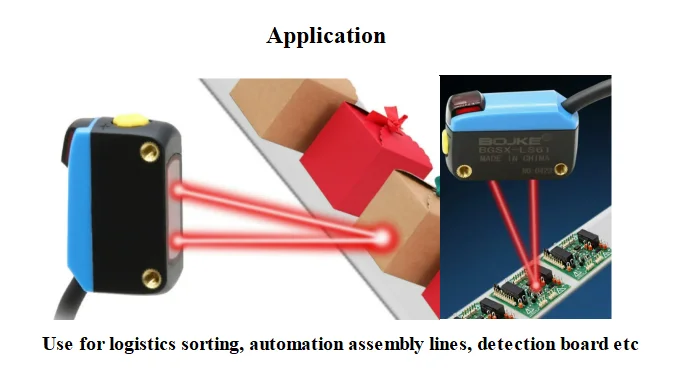 12V BGS Function Photoelectric Sensor Photocell Photo Switch with Laser ...