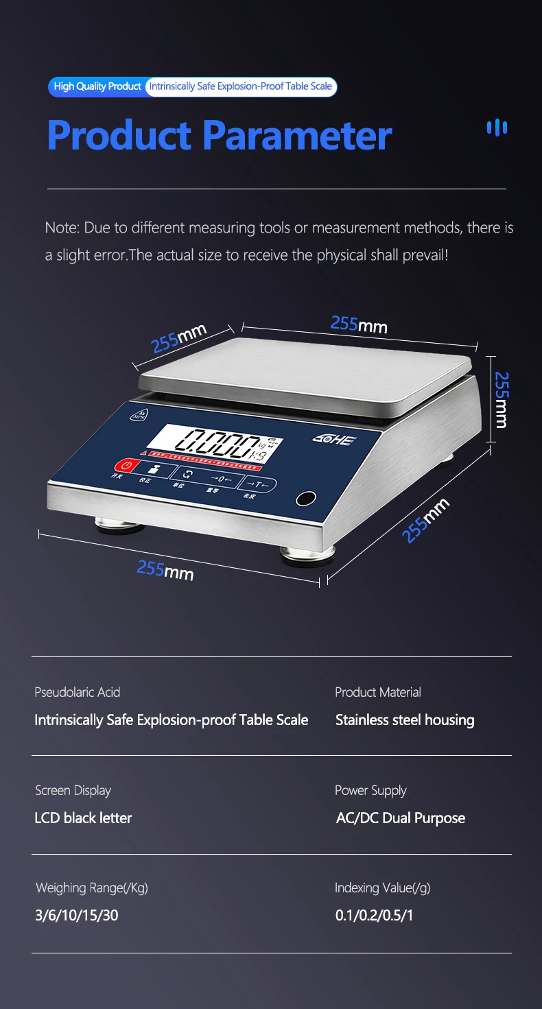 SOHE EX-C Explosion-Proof Table Balance - Precision Weighing