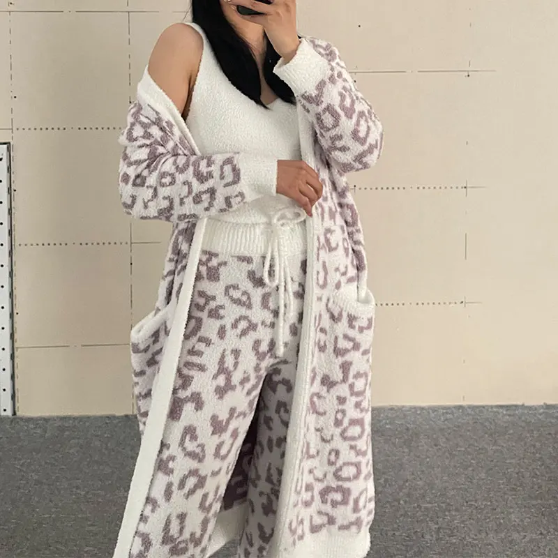 2023 Wholesale Spring Fuzzy Skims 3 Pcs Suits Plus Size Loungewear ...