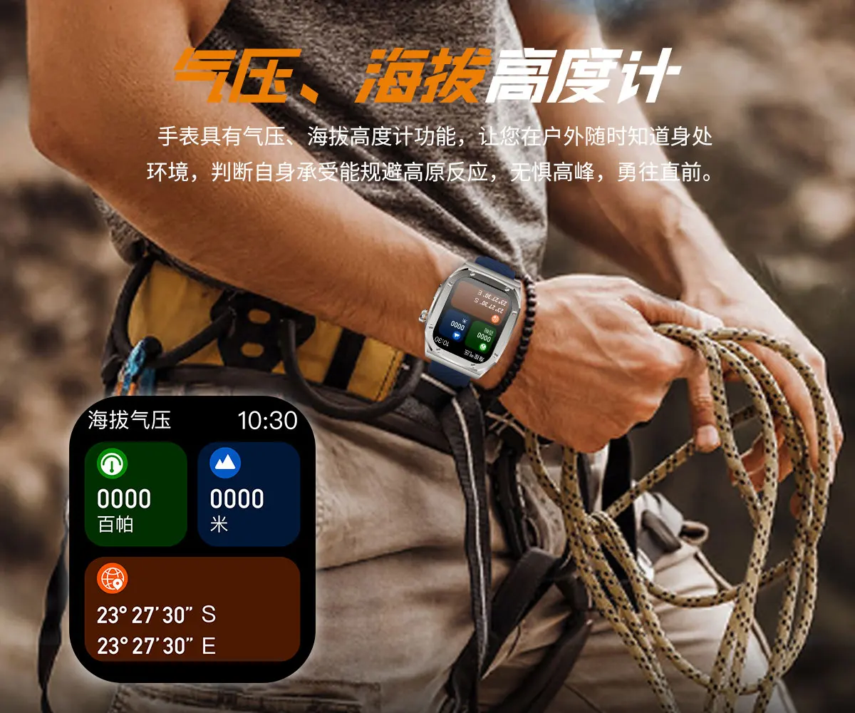 Men's Smartwatch Bt Dial Answer Call Voice Assistant Smart Bracelet ...