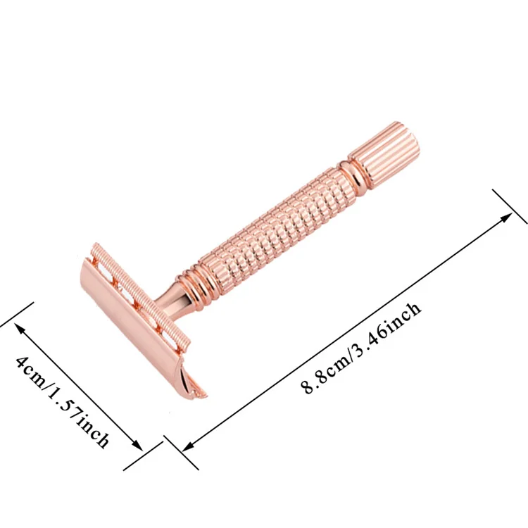 High Quality Double Edge Metal Safety Razor with Brass Handle Classic ...