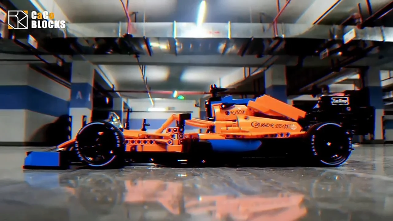 Racing Series-f1 Night Knight Orange Sports Car Model Vehicle Building ...