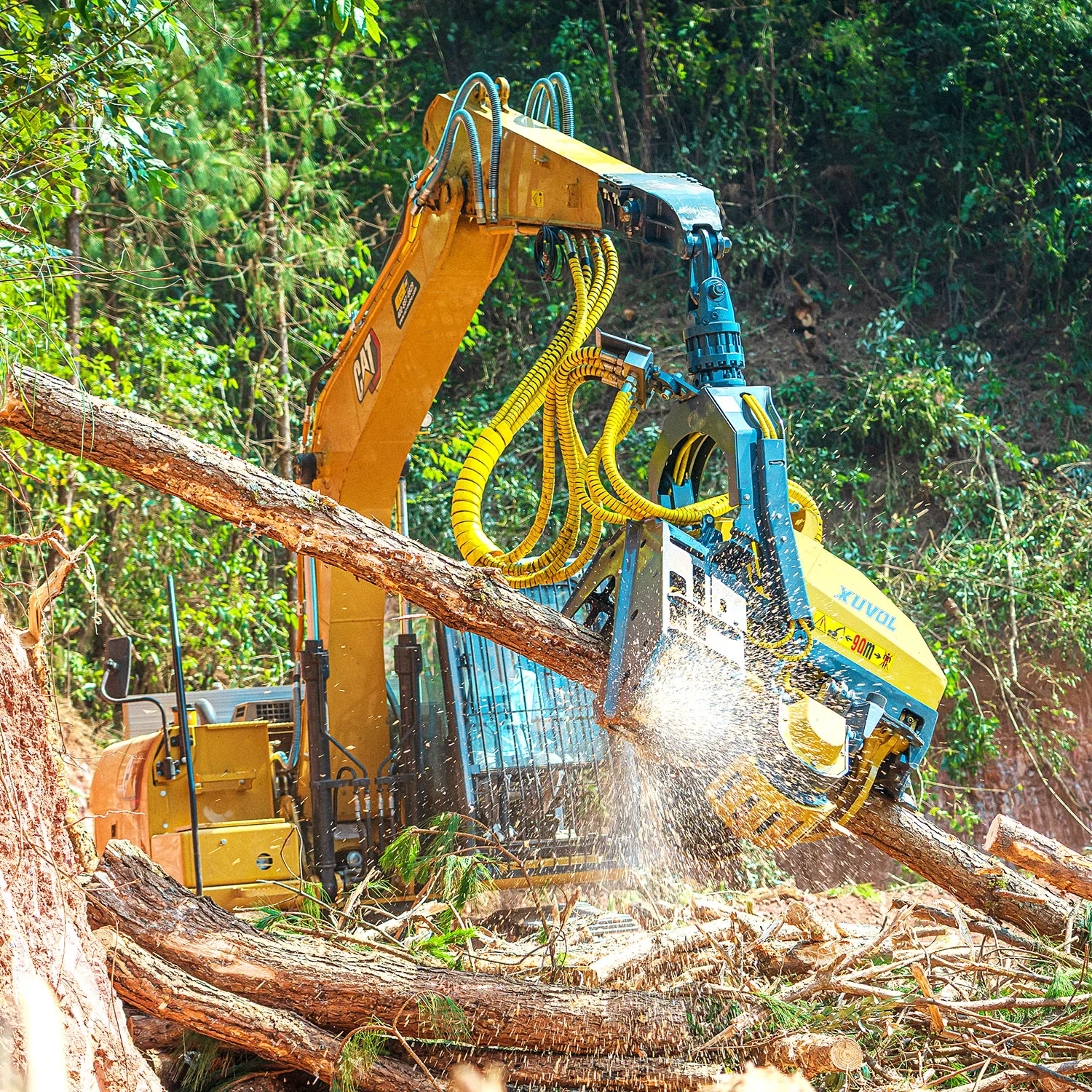500E XUVOL Harvester Head - Gasoline Logging Machinery for Efficient ...
