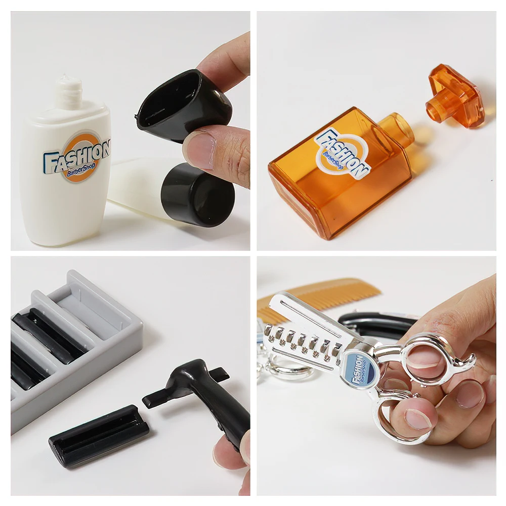 Children’s Pretend Play Barber Shop Plastic Toy Hairdryer Set