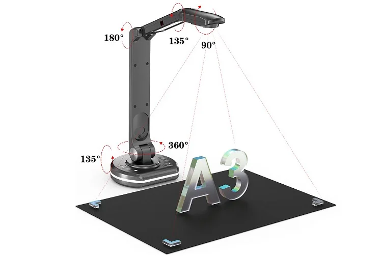Professional Wireless Visual Presenter Projector Visualizer 4K Display ...