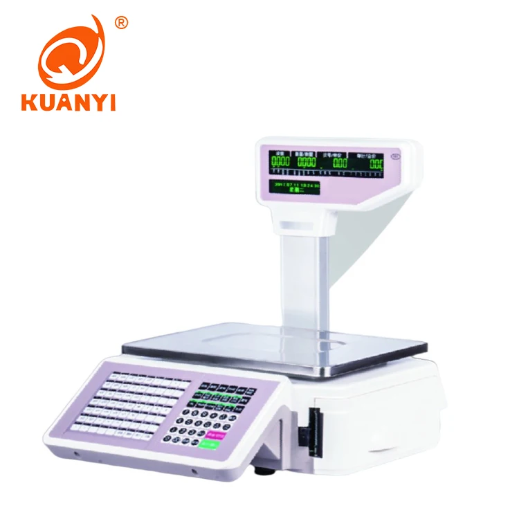 Weighing Scale With Printer Commercial Scale Barcode Weighing Label ...
