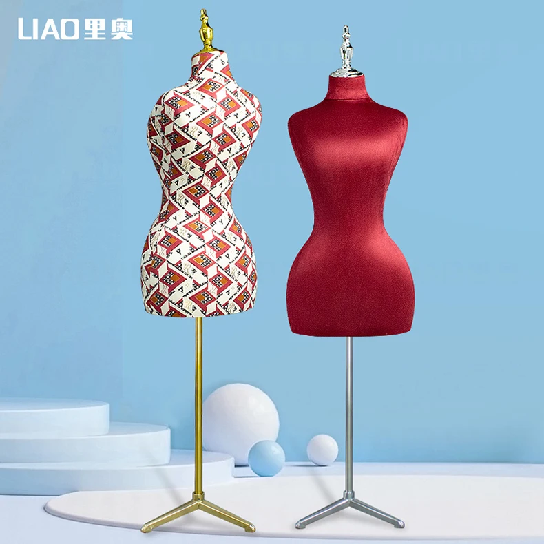 Velvet Fabric Large-size Half Body Mannequin Female Big Ass Big Chest ...