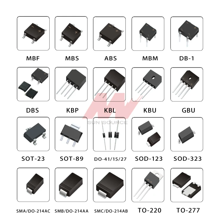 DB207 Package By DB-1 Bridge Rectifiers Diodes - Diodes - Wolfchip.com