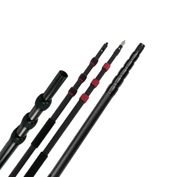 2.5m Boom Pole Microphone Mic Holder 3 Section Boompole Stretchable ...