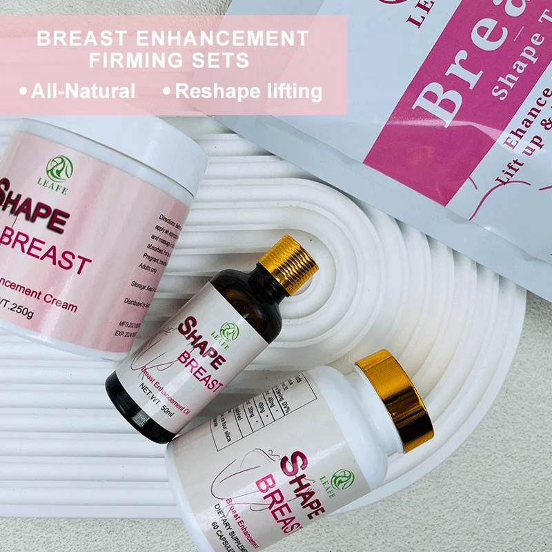 Natural Breast Enlargement - Enhancing Capsule Cream Oil Set