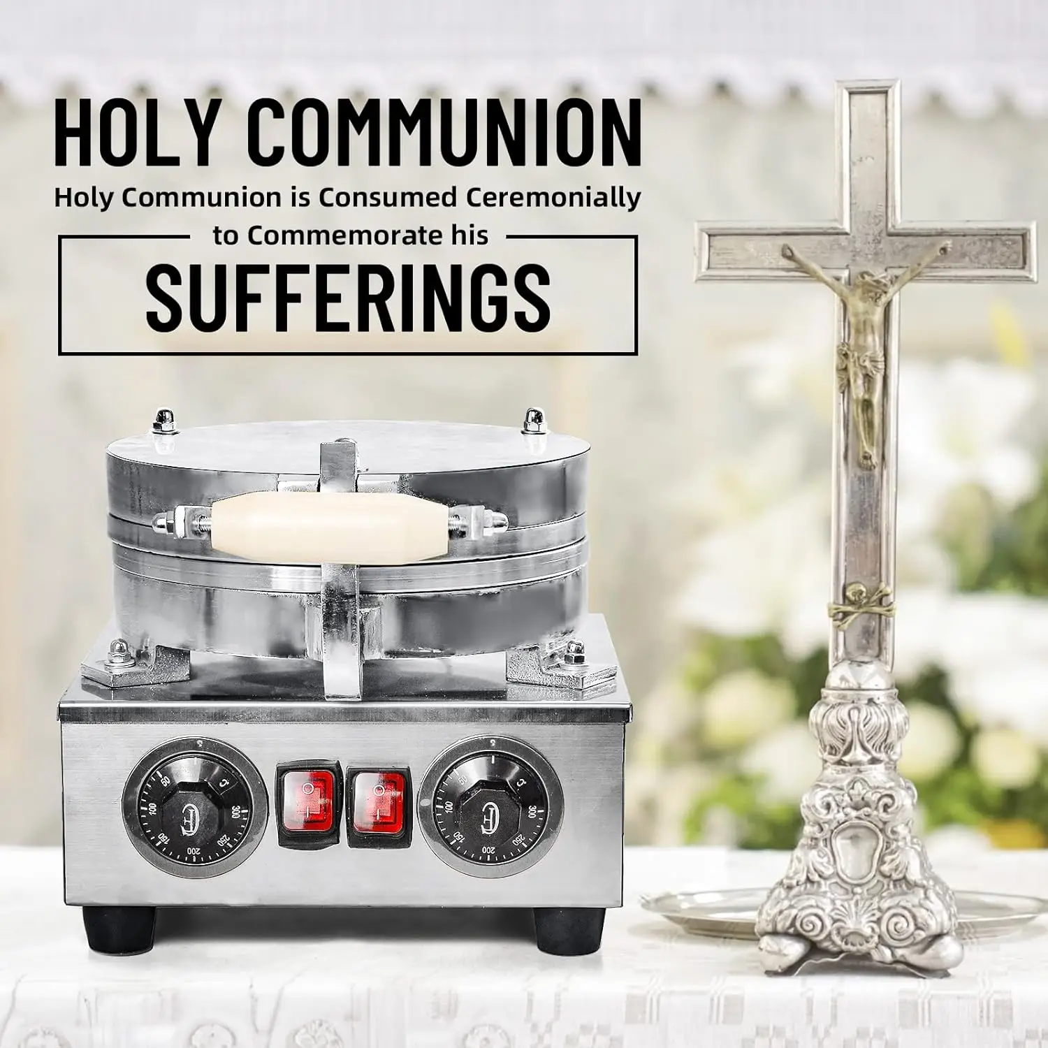 Christian Holy Communion Wafer Hostia Bread Baking Machine