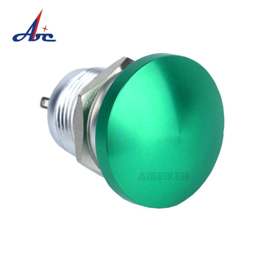 Factory Price 16mm Mushroom Head Push Button Switch 1no Momentary Metal ...