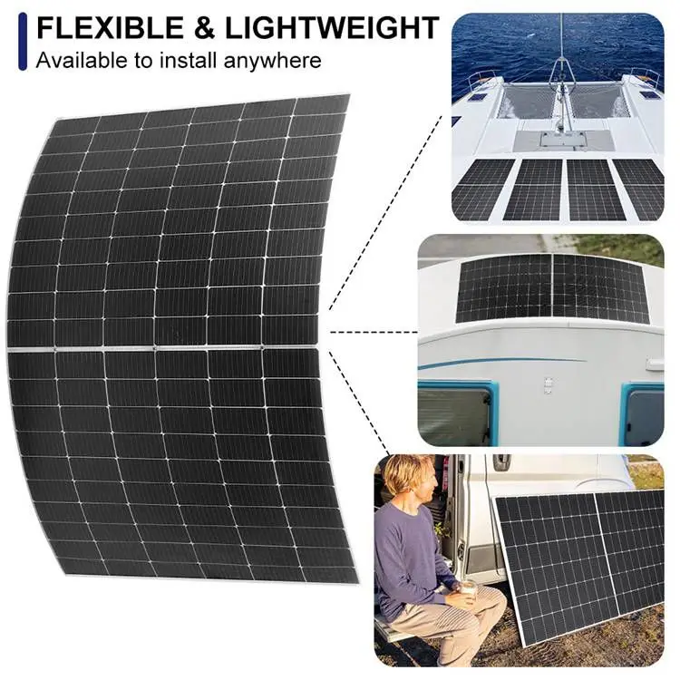 Etfe Flexible Solar Panel 100w 150w 180w 200w 250w 300w 350w 400w Overseas Warehouse Soft Solar ...