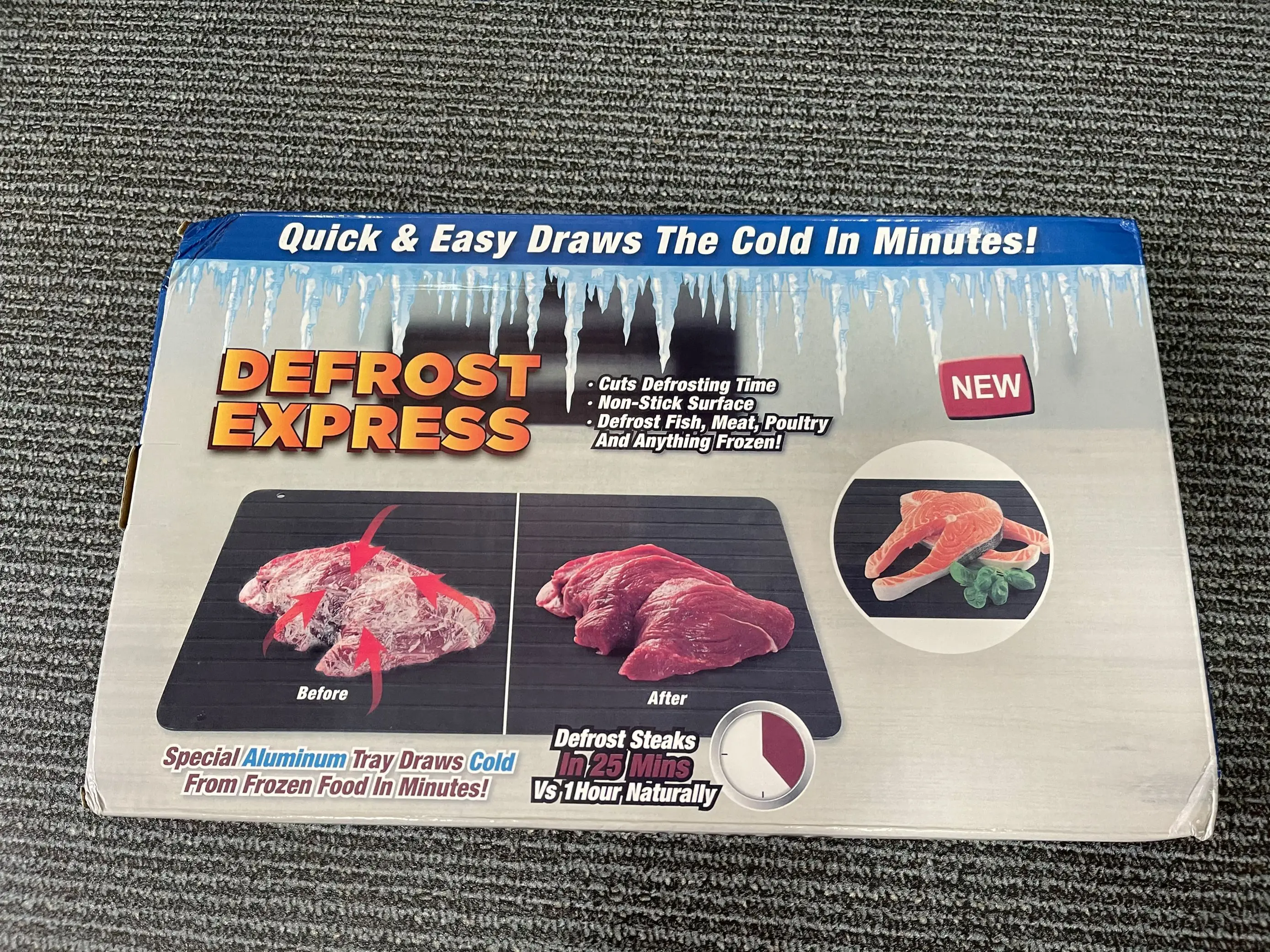 A680 Aluminum Alloy Texture Defrost Plate Kitchen Thaw Gadget Tool ...