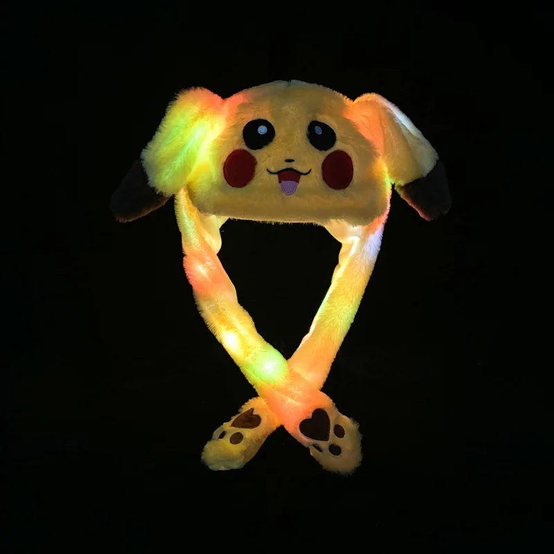 Wholesale Hat Funny Kawai Plush Led Light Glowing Moving Ear Hat Flap ...