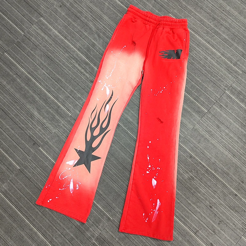 Oem Custom Flare Sweatpants Logo Jogging Pants Letter Screen Printing ...