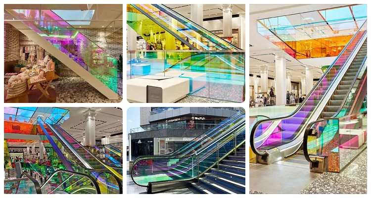 Shopping Mall Commercial Office Building Rainbow Colorful Self Adhesive ...