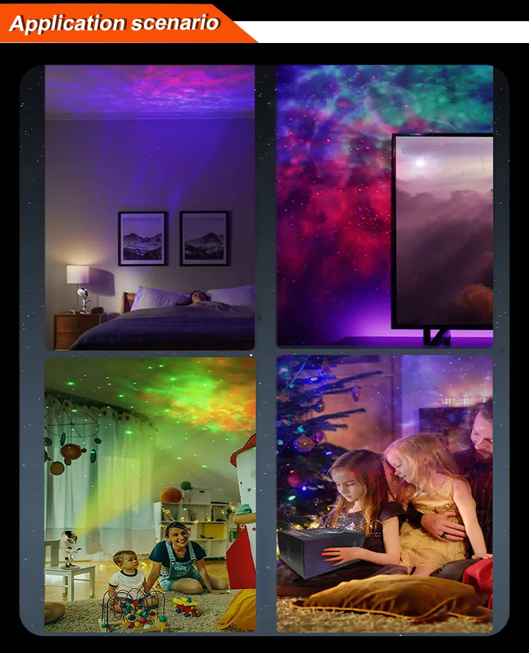 360 Degree Adjustable DesignAstronaut Night Light Nebula Galaxy Alien ...