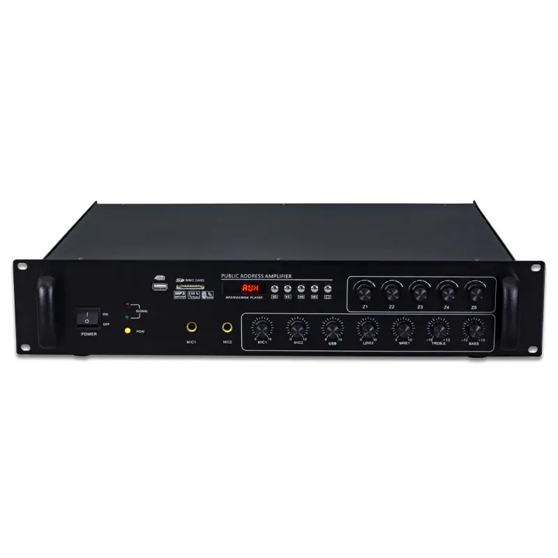 250W Bluetooth Audio Power Amplifier for Home Use, 5 Volume Zones, OEM