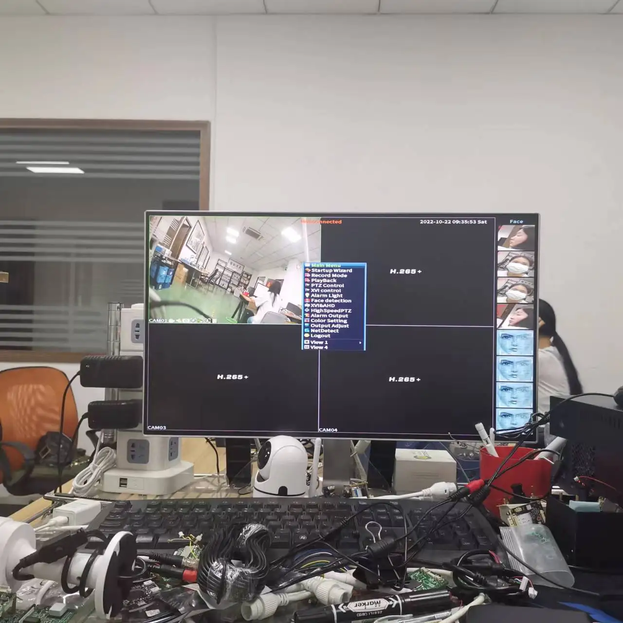 XMEYE 4CH DVR CCTV System H.265 Recording Digital Video Recorder Human ...