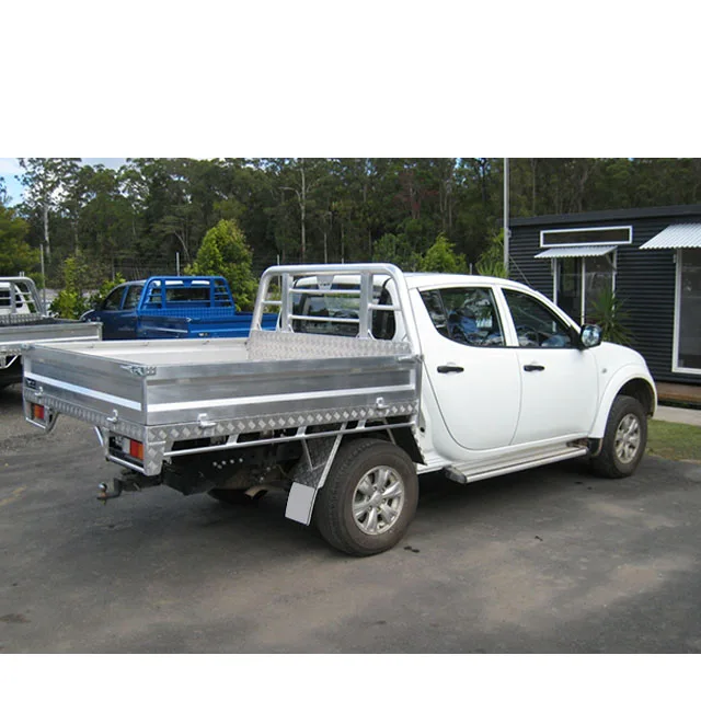 lamax Aluminum Dual Cab custom ute tray with side box and mud arch ...