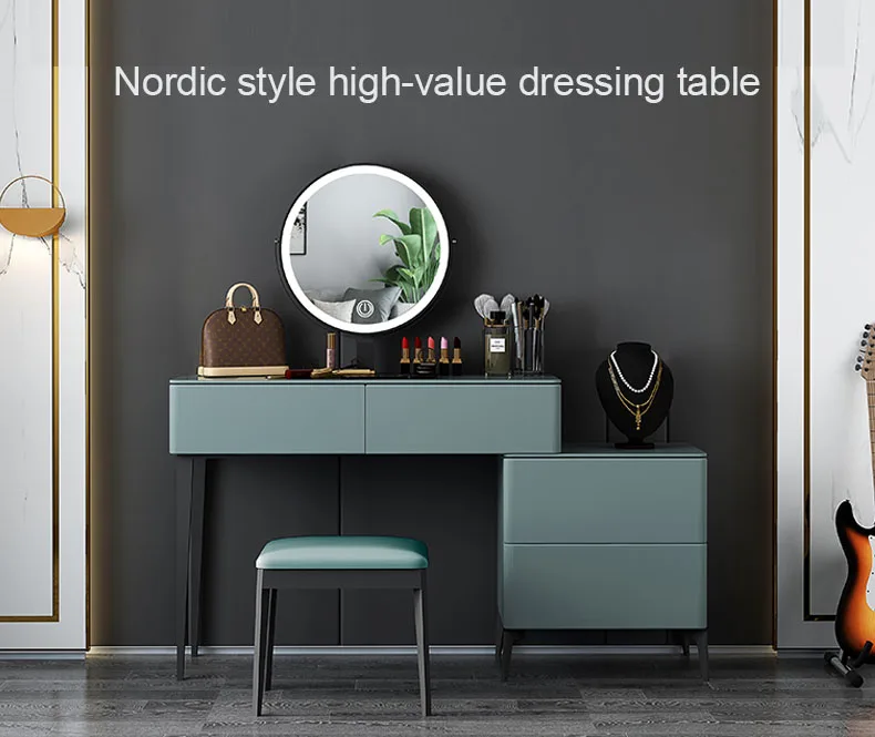 Modern High Gloss Luxury Bedroom Dresser Table Make Up Makeup Desk ...