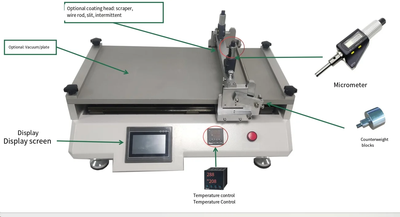 Lab Coater With Doctor Blade And Wire Bar Optional Film Coating Machine ...
