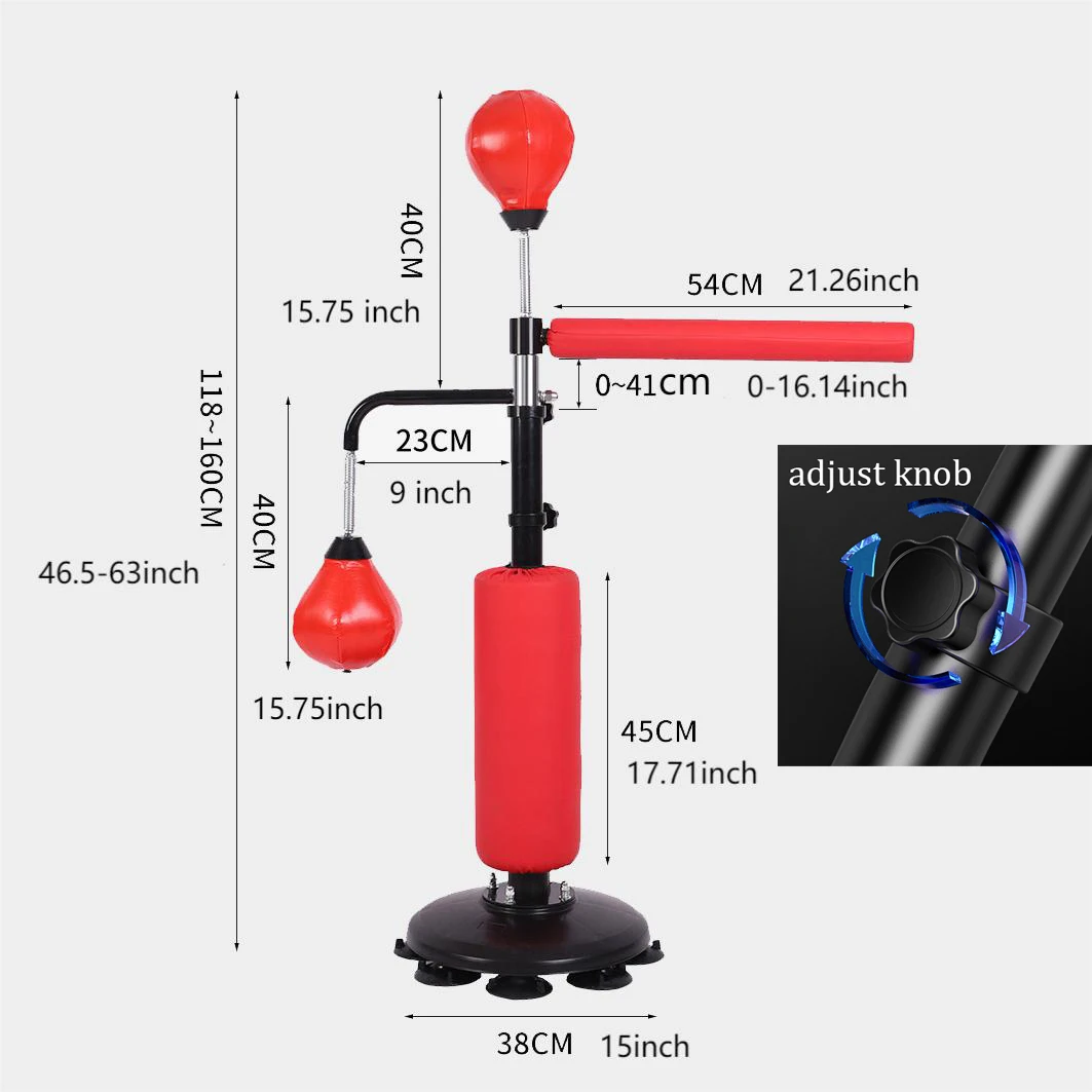 Speed Bags Boxing With Spinning Bar,Height Adjustable Speed Trainer ...