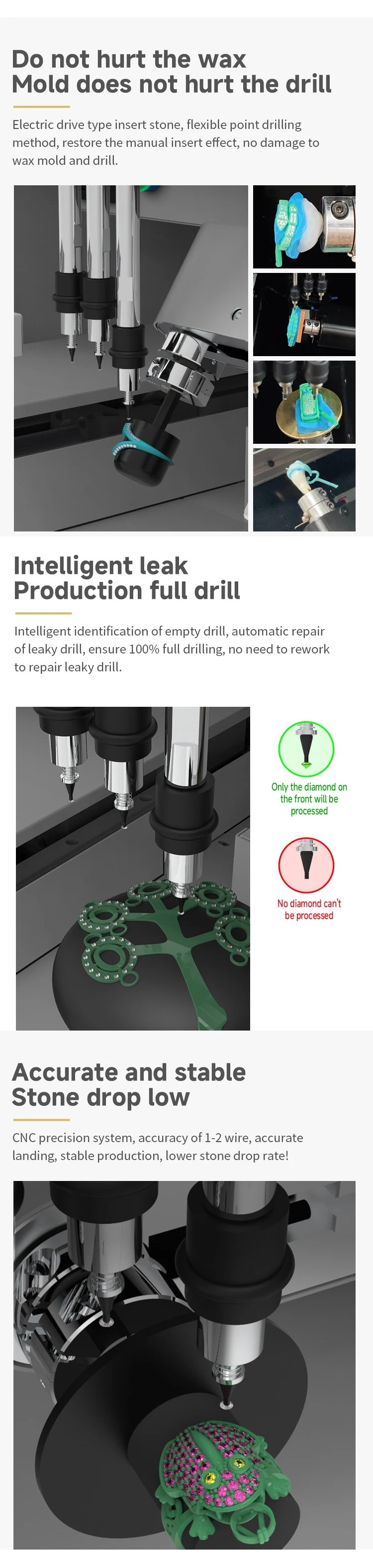 Yubang Mini Automatic Diamond Desktop Inlay Wax Setting Machine