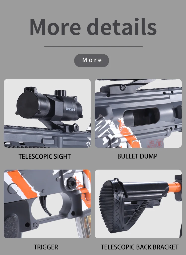 Factory Customization M416 Plastic Shooting Shell Ejecting Airsoft Gun ...