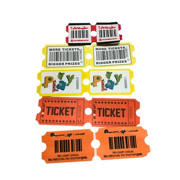 Custom Ticket Arcade Machine Redemption Tickets Printed Paper Lottery ...